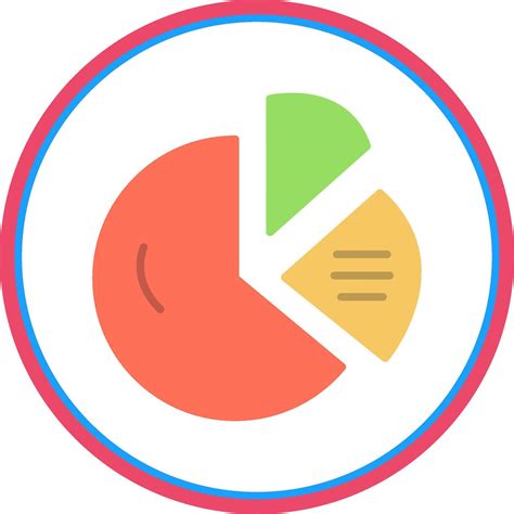 Dount Chart Flat Circle Icon 43584565 Vector Art At Vecteezy