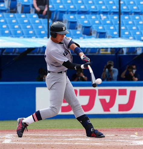 清原和博氏長男・正吾が神宮デビュー！慶大1年内野手、代打で右飛も“父譲り”逆方向に鋭い打球― スポニチ Sponichi Annex 野球