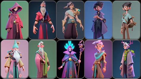 Artstation 4000 Stylized Rpg Classes Reference Pack Mega Bundle