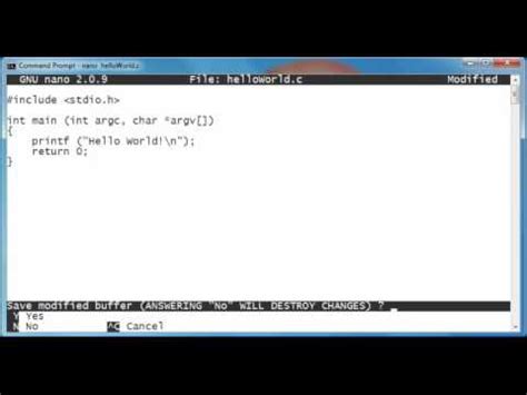 Hello World In The C Programming Language YouTube
