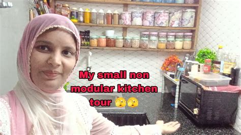 Small Non Modular Kitchen Tour 🤫how To Arrange Things In Small