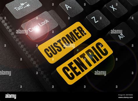 Inspiration Showing Sign Customer Centric Word Written On Process Of