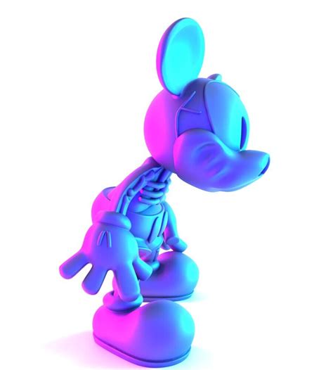 🐁 Creepy Mickey Mouse Bones Toy・ Stl File For 3d Printing・cults