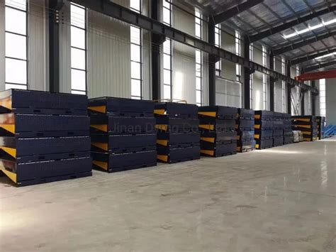 Dymg Hydraulic Container Dock Leveler Yard Ramp Stationary Cargo Lifter Stationary Dock Ramp