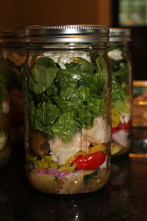 Greek Mason Jar Salad Jogging With Jack