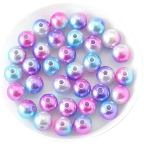 Lot De 2400 Perles Rondes Colorées De 3 Mm À Enfiler Perles