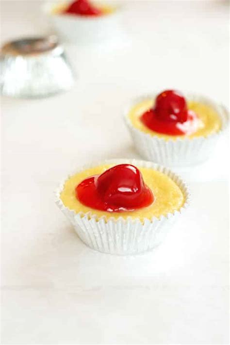 Mini Cherry Cheesecakes Kitchen Gidget