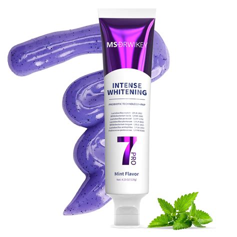 Msdrwikey 7 Pro Purple Whitening Toothpaste Deep Whitening Strong C