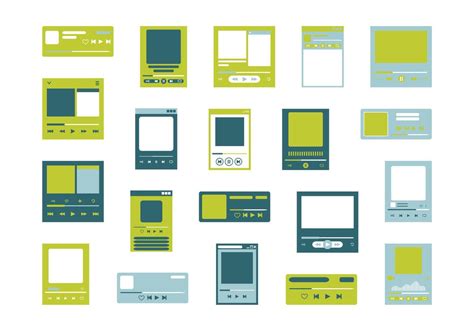 Ui Music Player Element Set 40563118 Vector Art At Vecteezy