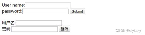 Web网页制作期末复习（2）——常用文本标签、列表标签、表格标签、form表单、块元素与行内元素（内联元素）