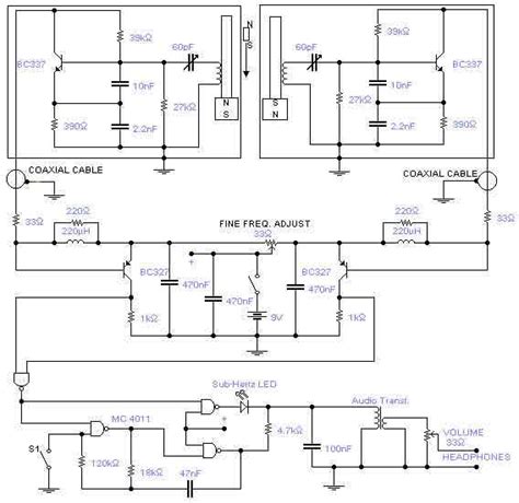 SENSITIVE GEOMAGNETIC DETECTOR Measuring And Test Circuit Circuit Diagram SeekIC Com