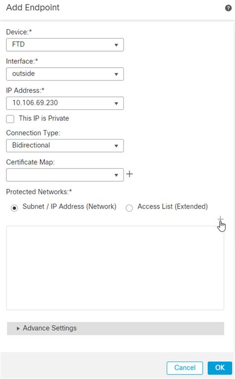 在ftd和strongswan服务器之间配置站点到站点隧道 Cisco