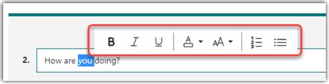 Text Formatting For Questions In Microsoft Forms One Minute Office Magic