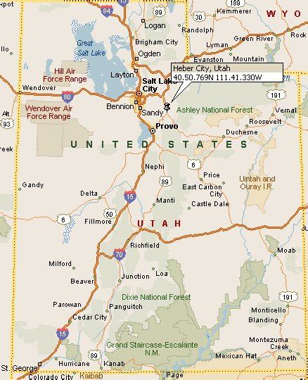 Heber Utah Map 4