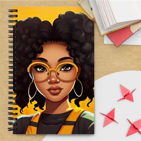 Chic Girl Spiral Notebook Etsy Etsy Notebook Cool Notebooks Spiral Notebook Covers