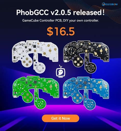 PhobGCC V Gamecube Controller Motherboard Designed For Competitive Use Products And
