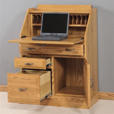 Small Roll Top Desk With Drawers