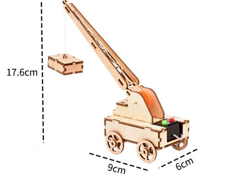 Getek เครนปริศนาสามมิติสำหรับเด็กของเล่นเพื่อการศึกษางานฝีมือ Diy