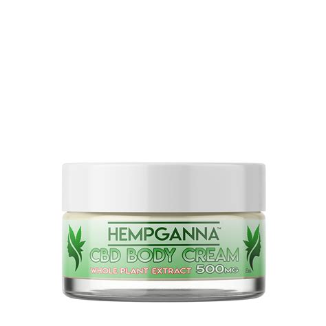 Full Spectrum Cbd Body Cream 2oz 200 1000mg Hempganna™ High
