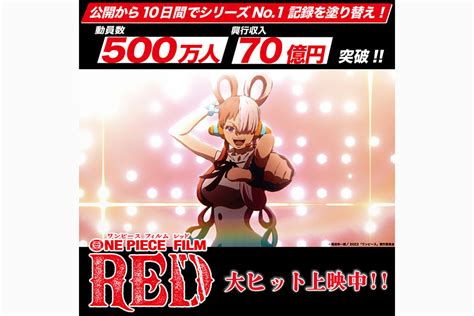 ONE PIECE FILM REDシリーズ史上No 1興収を更新 70億円突破で100億円の可能性も ENCOUNT
