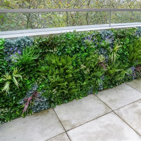Vistafolia Privacy Fence With Artificial Green Walls Contemporary