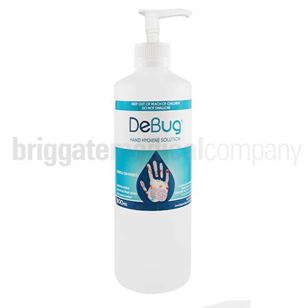 Debug Waterless Handwash 500ml Pump Included Briggate Medical Company
