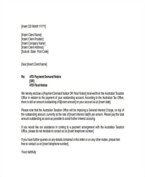 Demand Notice Templates 5 Free Word Pdf Format Downlaod