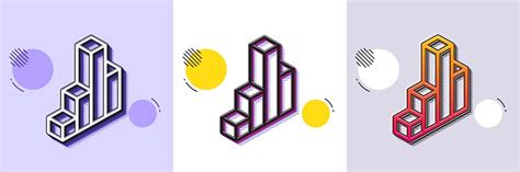 다이어그램 차트 선 아이콘입니다 열 3d 그래프 기호입니다 하프톤 도트 패턴 벡터 3차원 형태에 대한 스톡 벡터 아트 및 기타 이미지 3차원 형태 감소 고급 Istock