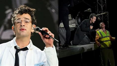 Matty Healy Feel Bad For Taylor Matty Healy Kisses Security Guard