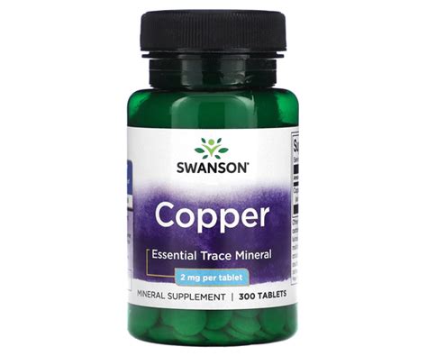 Купить Медь Swanson (Copper) 2 мг 300 таблеток в Киеве | FOODOK