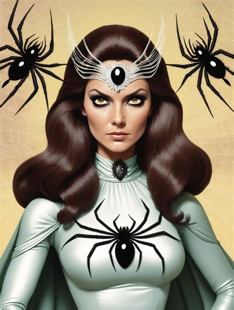 Premium Free Ai Images Spider Queen White Eyes Comic
