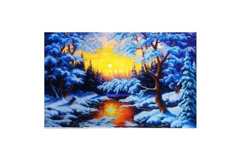 Схема для вишивання бісером Зима Бисер Картины Вышивка