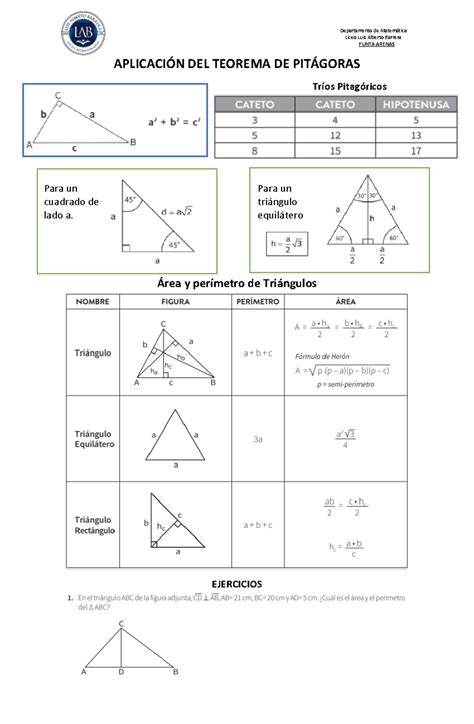 Aplicacion Del Teorema De Pitagor As Ejercicios Del Libro Pdv