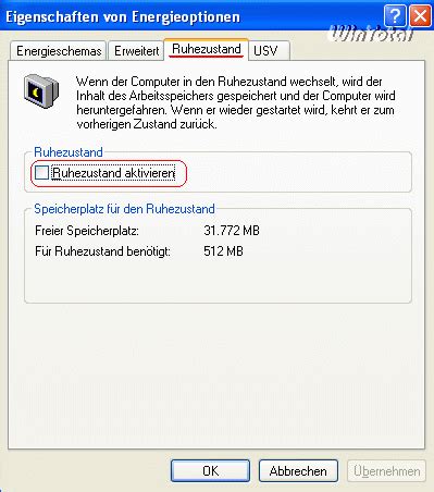 Hiberfil Sys Entfernen Unter Windows 2000 Und XP Tipps Tricks