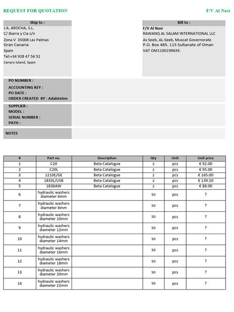 Order Example Pdf