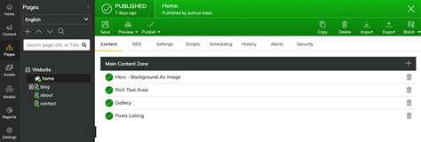 Manage Pages And Content Agility Cms Guide Agility Cms Docs
