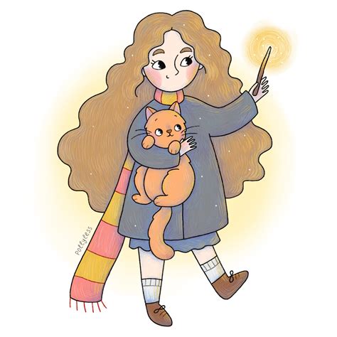 Иллюстрация Гермиона Грейнджер в стиле детский персонажи