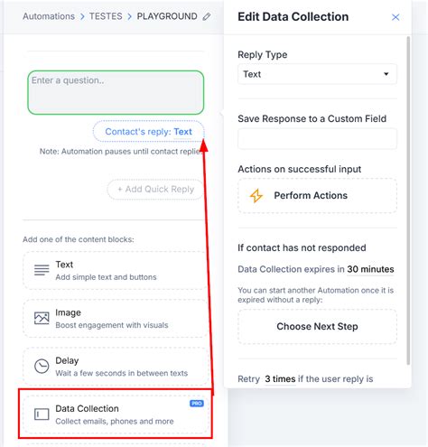 Automation With Chatbot How Can I Wait For User Message Manychat