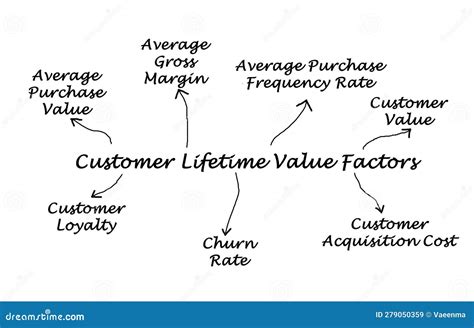 Customer Lifetime Value Factors Stock Illustration Illustration Of