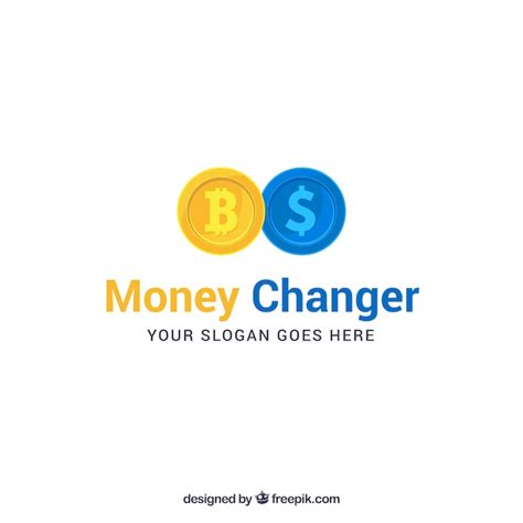 Plantilla De Logotipo De Intercambio De Dinero Vector Premium