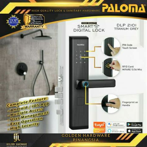 Jual Smart Digital Lock Kunci Digital Paloma Kunci Elektronik Handle