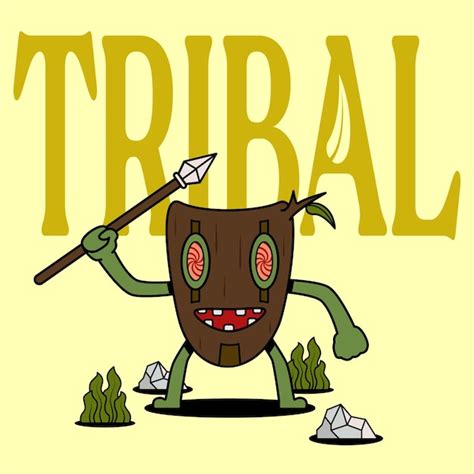 Premium Vector Jungle Tribe Cartoon Vector Illustration