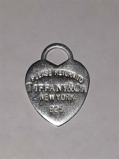Tiffany And Co Please Return To Tiffany Sterling Heart Tag Charm Pendant