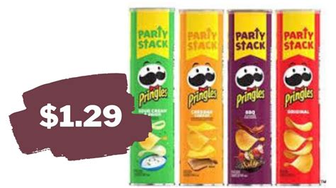 1 29 Pringles Party Stack Cans Kroger Mega Deal Southern Savers