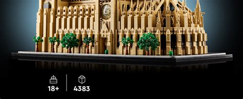 Lego Architecture Notre Dame De Paris Set Model Kit For Adults To Build Home Or Office Décor