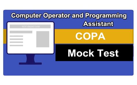 iti computer operator and programming assistant copa mock test exam