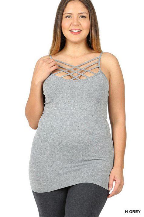 Lattice Detail Curvy Cami Southern Sassy Boutique