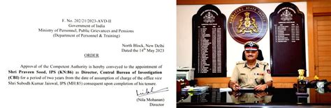 Free Photo Praveen Sood Appointed As New Director Of Cbi