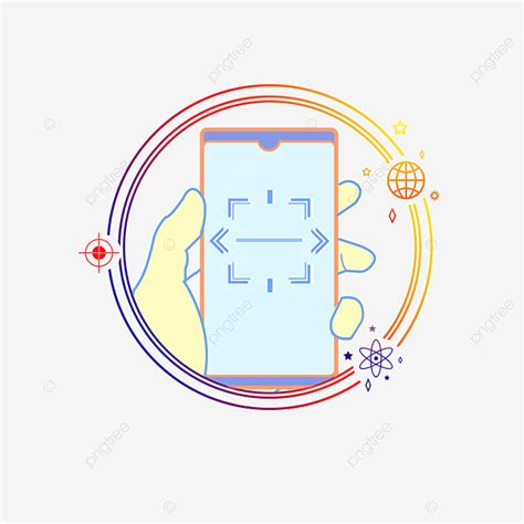 휴대폰 일러스트 Qr 코드를 스캔 휴대 전화 스캔 소제하다 Png 일러스트 및 Psd 이미지 무료 다운로드 Pngtree