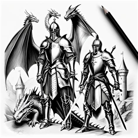 Knights And Dragons Stable Diffusion Online